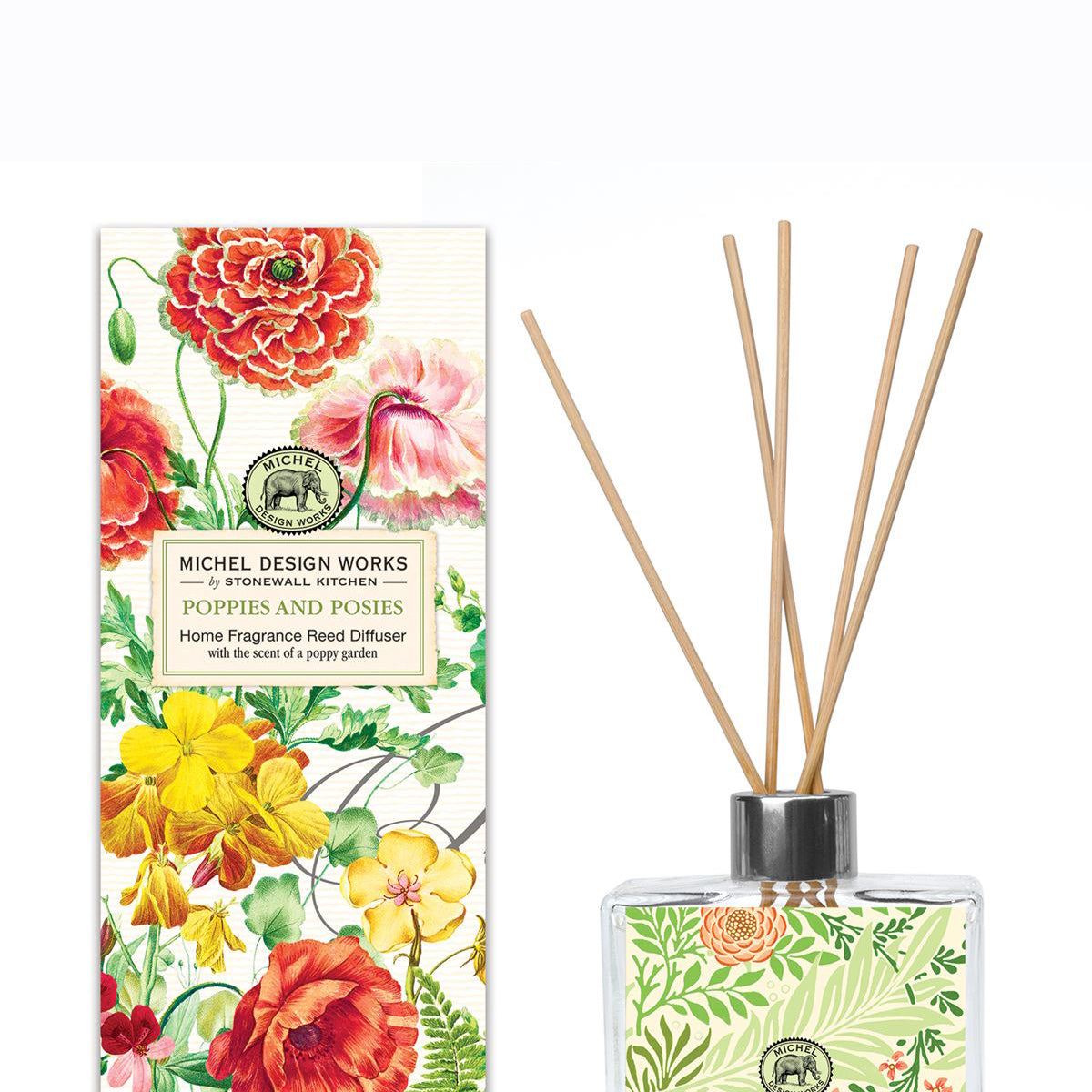 MICHEL DESIGN WORKS Poppies and Posies Reed Diffuser – Magpie Style