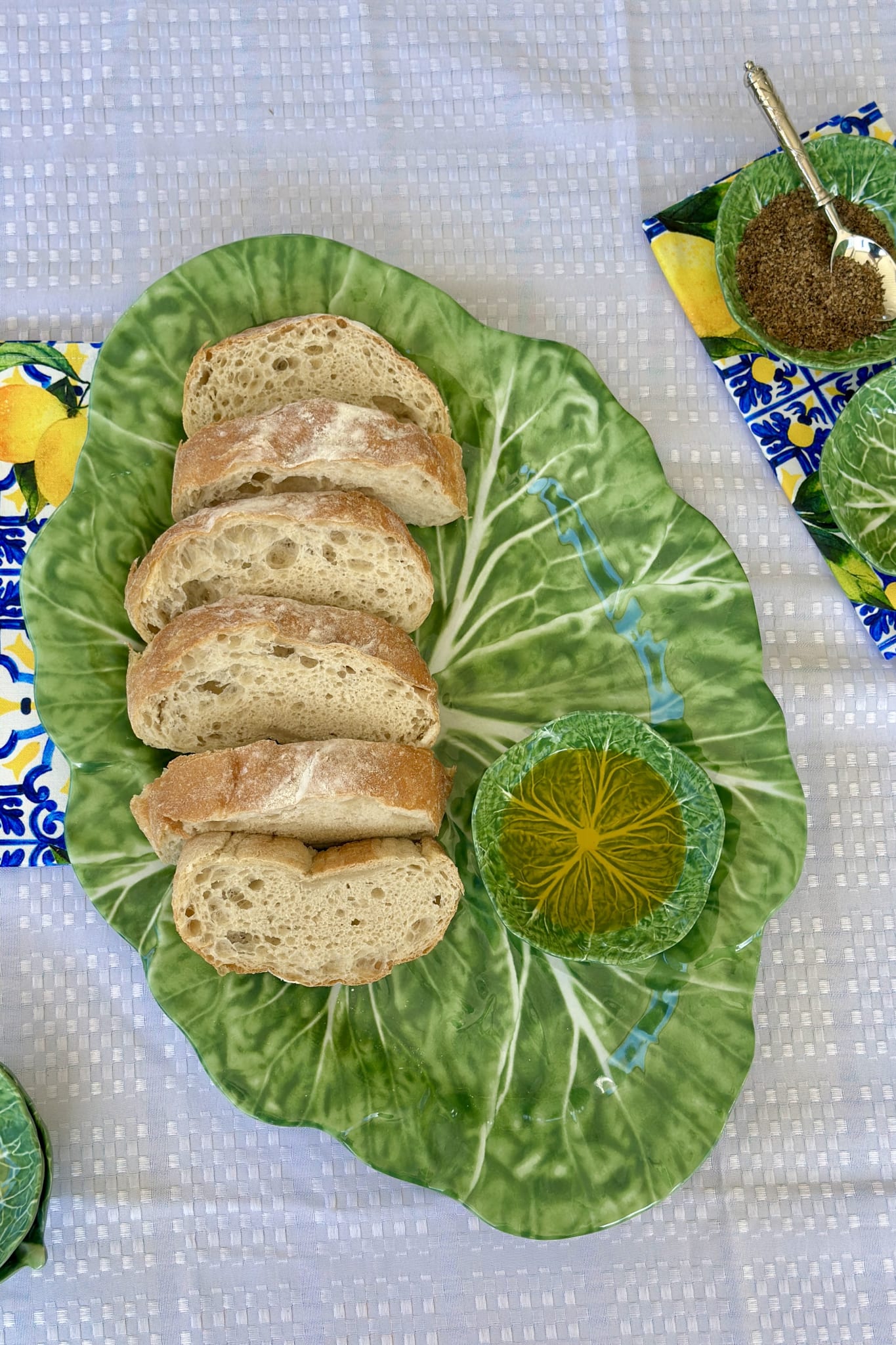 Green XL Oval Cabbage Melamine Platter 50cm – Magpie Style