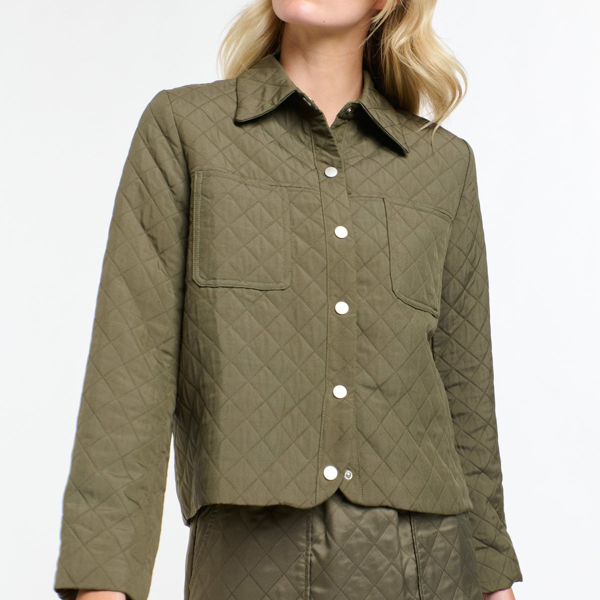 365 DAYS Quilted Jacket - Khaki – Magpie Style