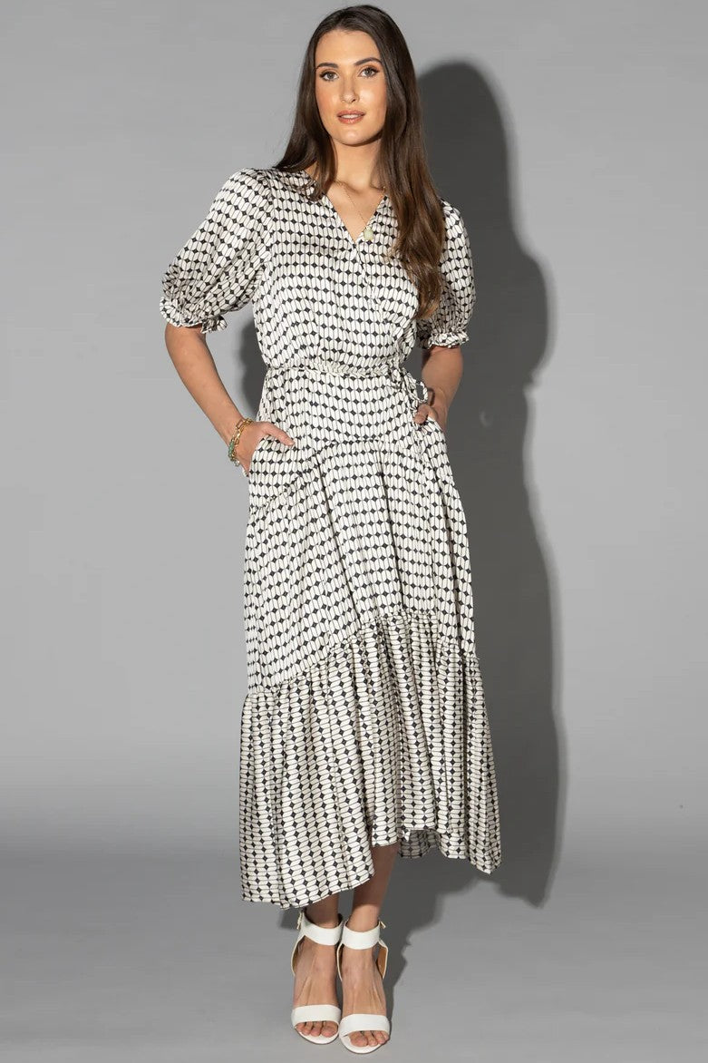 DRAMA THE LABEL Macey Dress - Black/White – Magpie Style