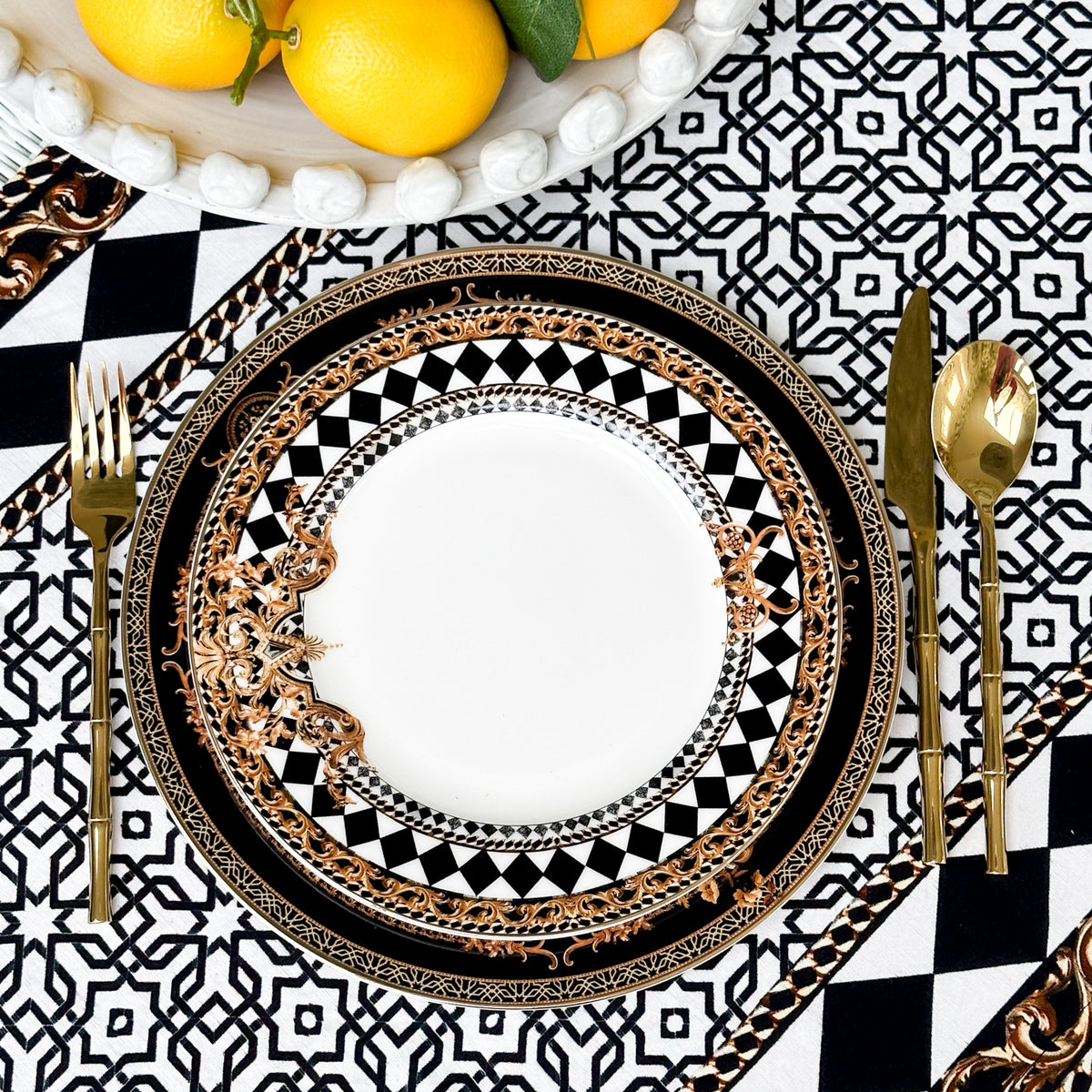 MAGPIE HOME Gold Bamboo Knife, Fork & Dessert Spoon (Set of 3) – Magpie ...